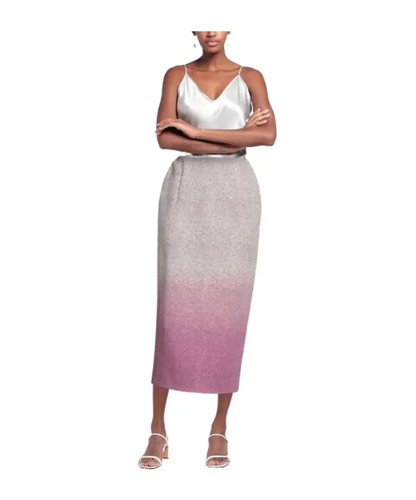 MAISON MARGIELA Multicolor Woven Pencil Skirt
