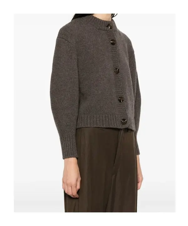 Soeur Crew-neck Single-breasted Knit Top