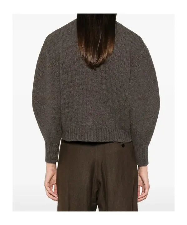 Soeur Crew-neck Single-breasted Knit Top
