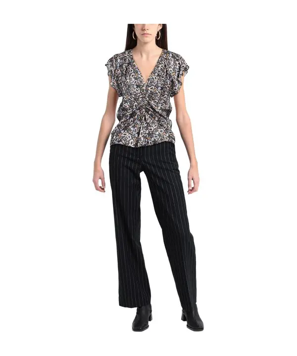 Isabel Marant Étoile Multicolor Satin Shortsleeve Top