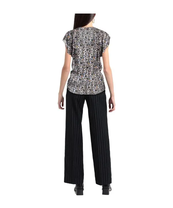 Isabel Marant Étoile Multicolor Satin Shortsleeve Top