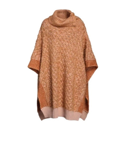 Chloé Multicolor Knit Shawl - Brown