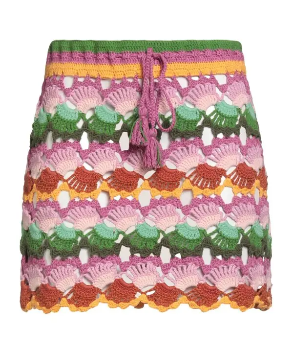 Farm Rio Multicolored Lace Pencil Skirt