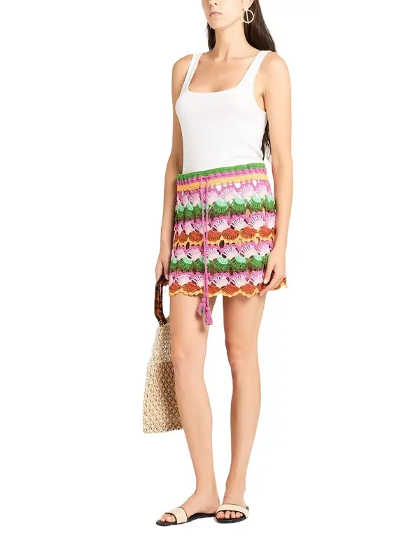 Farm Rio Multicolored Lace Pencil Skirt