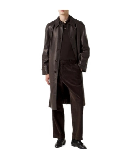 THE ROW Leather Car Coat