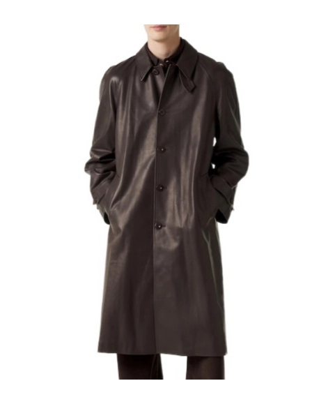 THE ROW Leather Car Coat