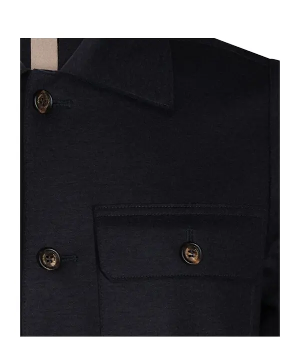 Eleventy Utility Pocket Shirt