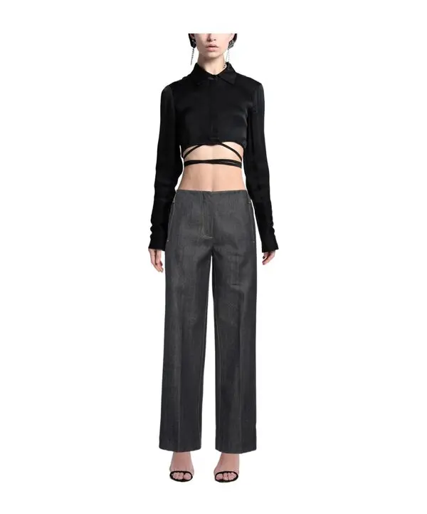 Tory Burch Darkwash Straightleg Jeans