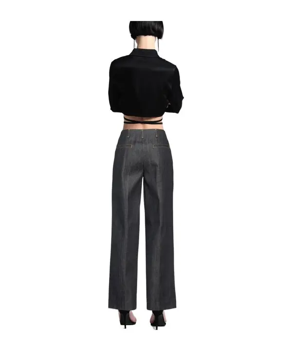 Tory Burch Darkwash Straightleg Jeans