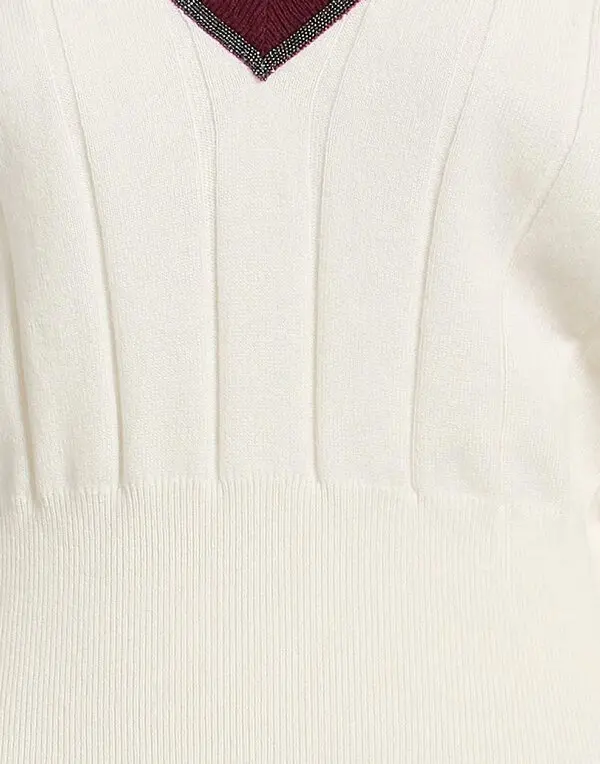 Brunello Cucinelli Twotone Cashmere Knit Sweater