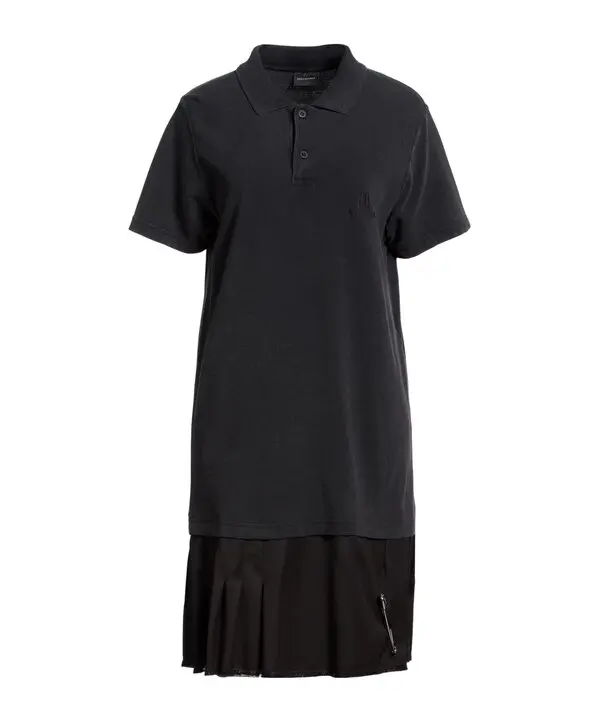 Balenciaga Solid-color Polo Dress - Black