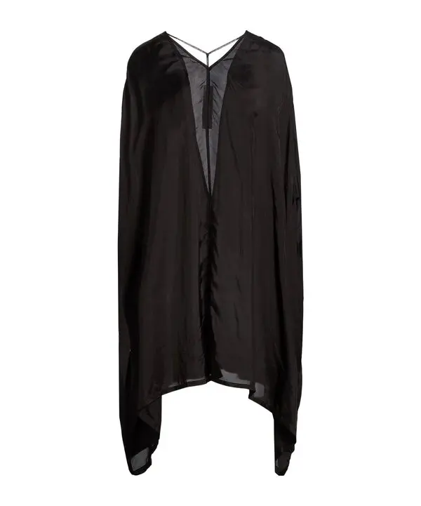 Rick Owens Solidcolor Tullecrepe Coverup - Black
