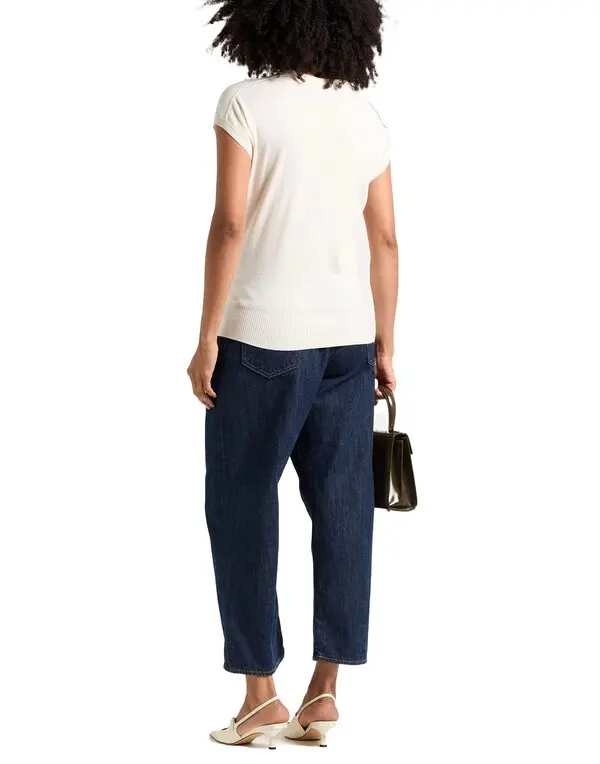 Burberry Shortsleeve Knit Sweater