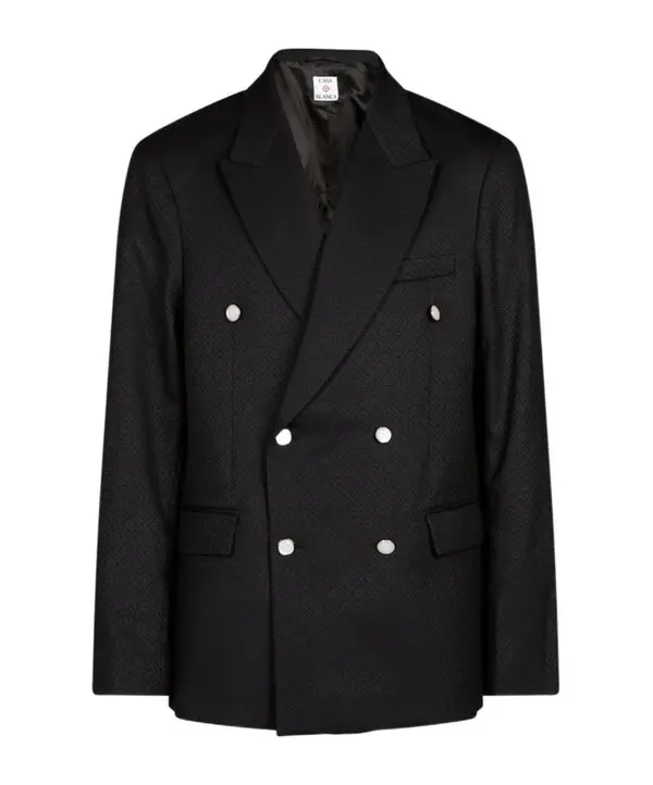 Casablanca Geometric-jacquard Single-breasted Blazer