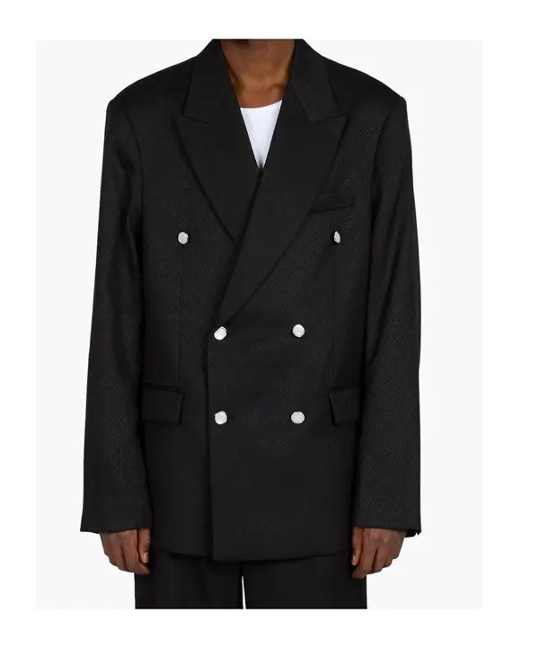 Casablanca Geometric-jacquard Single-breasted Blazer