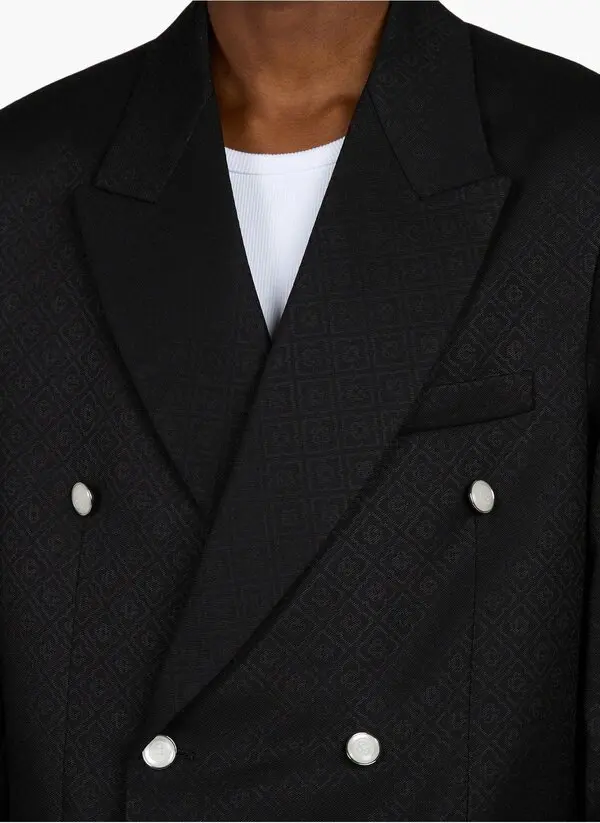 Casablanca Geometric-jacquard Single-breasted Blazer