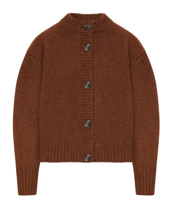 Soeur Crew-neck Single-breasted Knit Top