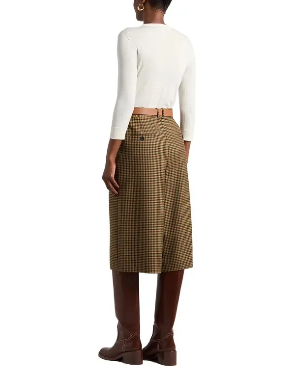 Saint Laurent Multicolored Wool Wideleg Trousers