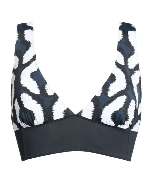 Max Mara Multicolor Bikini Top - Black