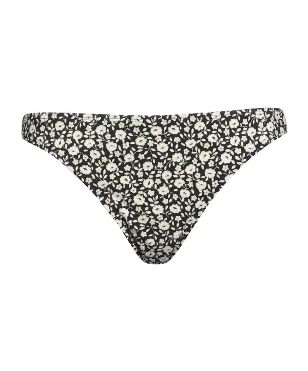 Tory Burch Floralprint Bikini Bottom - Black