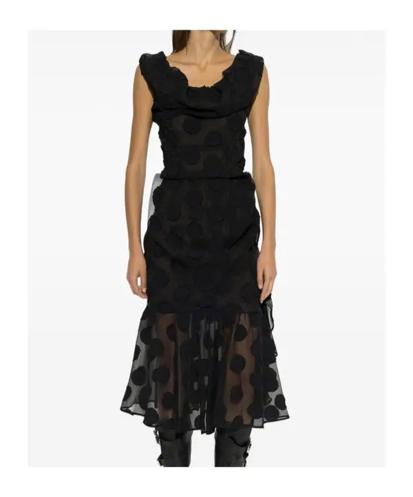 VIVIENNE WESTWOOD Sleeveless Dress With Sheer Detailing