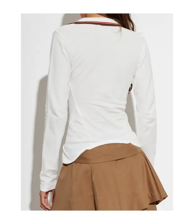 VIVIENNE WESTWOOD Asymmetrical Polo Top - White