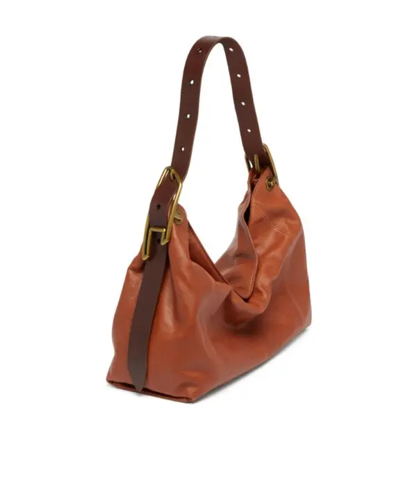DIESEL® D-line-shoulder Bag In Shiny Leather