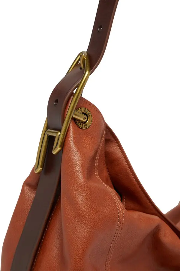 DIESEL® D-line-shoulder Bag In Shiny Leather