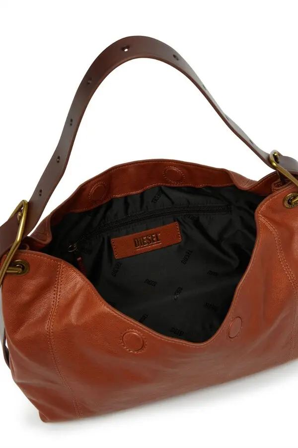 DIESEL® D-line-shoulder Bag In Shiny Leather