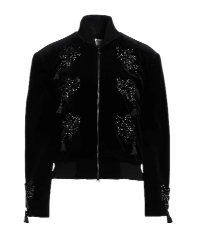 Max Mara Minimalist Velvet Flight Jacket