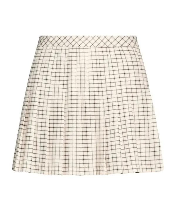 Tory Burch Plaid Pleated Skirt