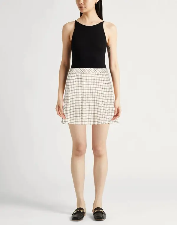 Tory Burch Plaid Pleated Skirt