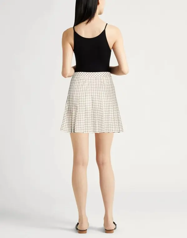 Tory Burch Plaid Pleated Skirt