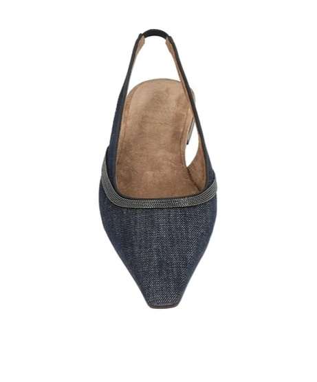Brunello Cucinelli Denim Slipon Flats