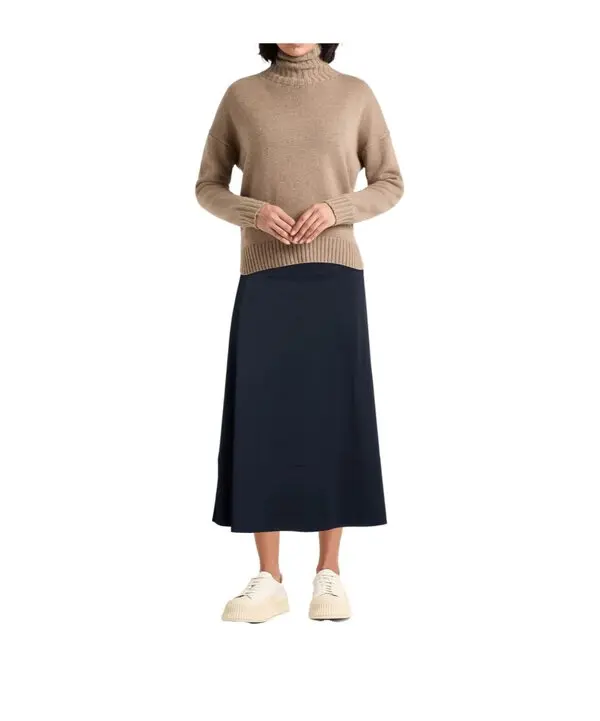 Max Mara A-line Belted Midi Skirt