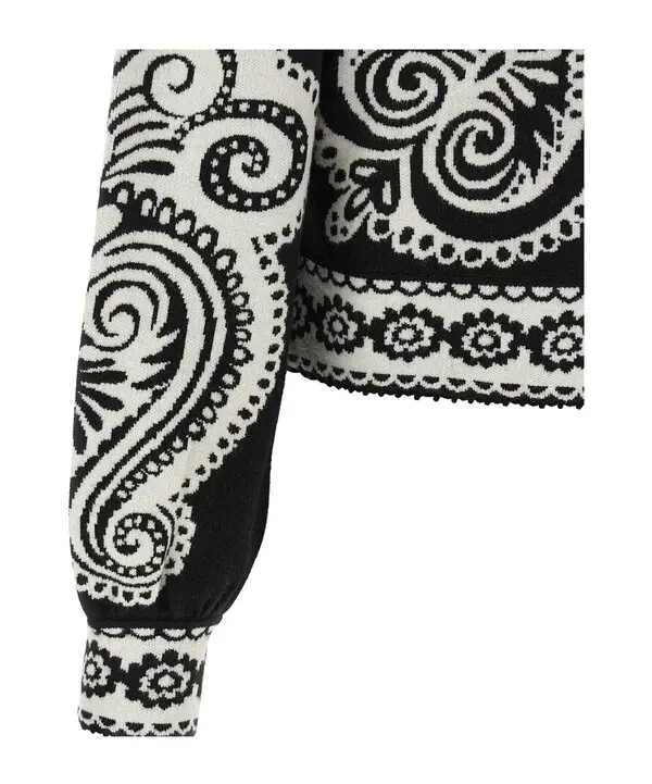 Farm Rio Long-sleeve Open-front Knit Cardigan