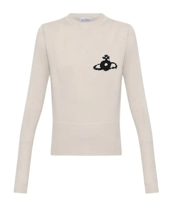 VIVIENNE WESTWOOD Long-sleeved Sweater - White