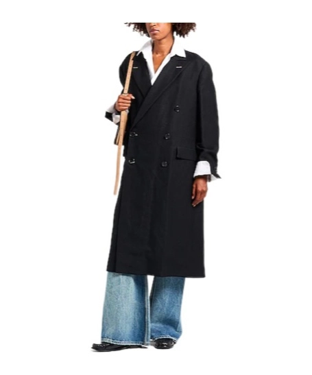 MAISON MARGIELA Doublebreasted Flannel Coat