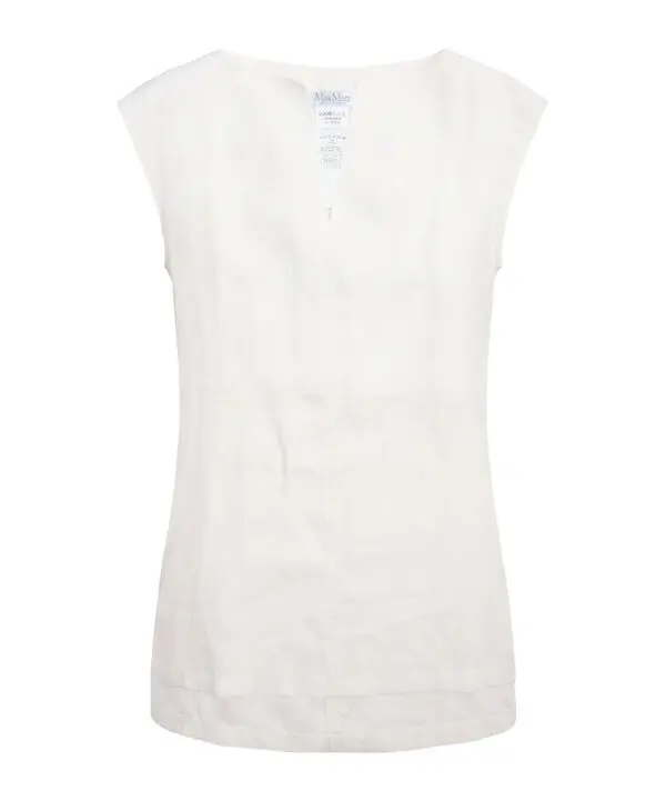 Max Mara Sleeveless Vneck Top