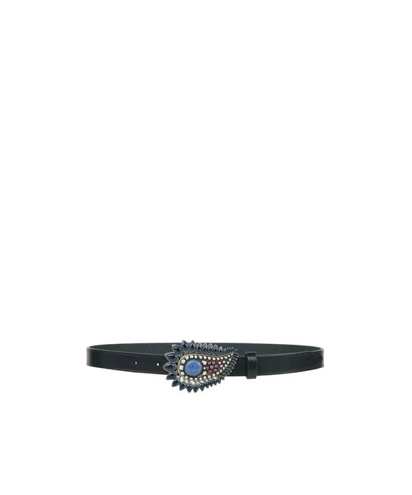 Isabel Marant Étoile Minimal Thin Leather Belt - Black