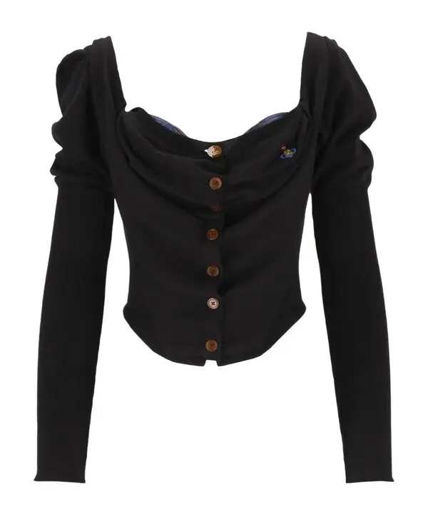 VIVIENNE WESTWOOD Long-sleeve Cardigan - Black
