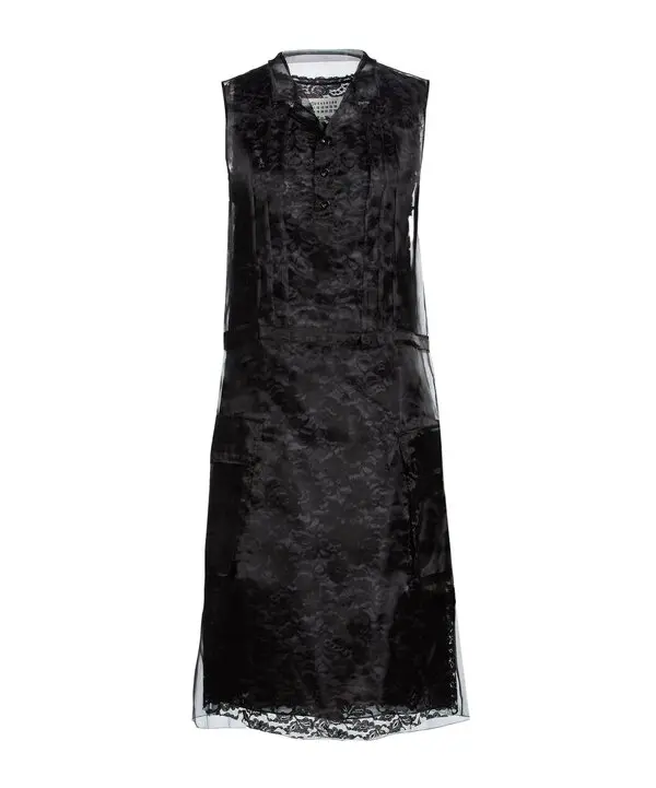 MAISON MARGIELA Sleeveless Solidcolor Babydoll Dress
