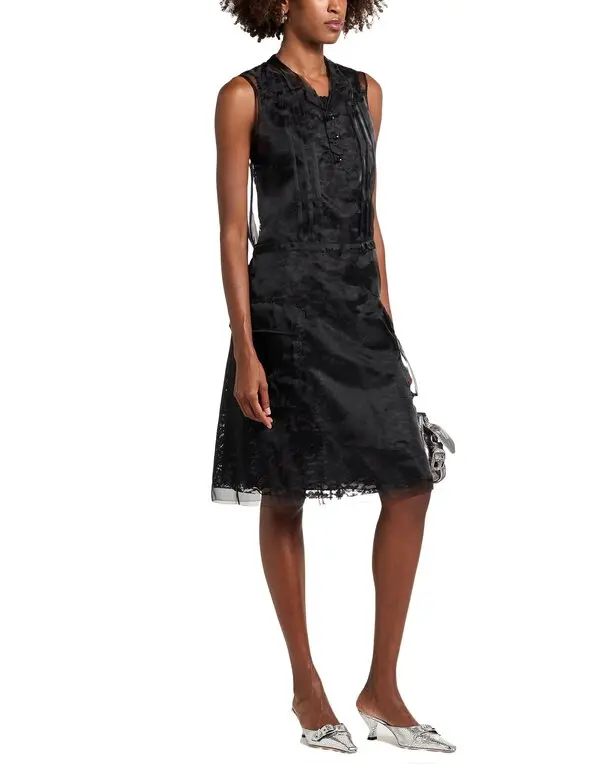 MAISON MARGIELA Sleeveless Solidcolor Babydoll Dress