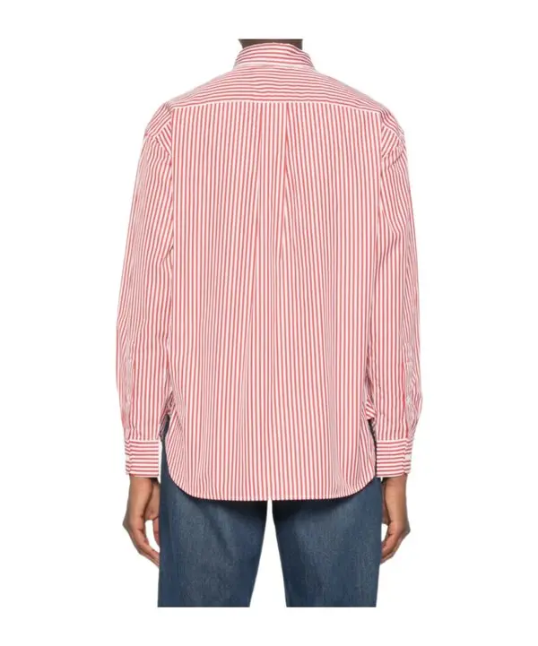 Polo Ralph Lauren Vertical-stripe Embroidered-logo Shirt