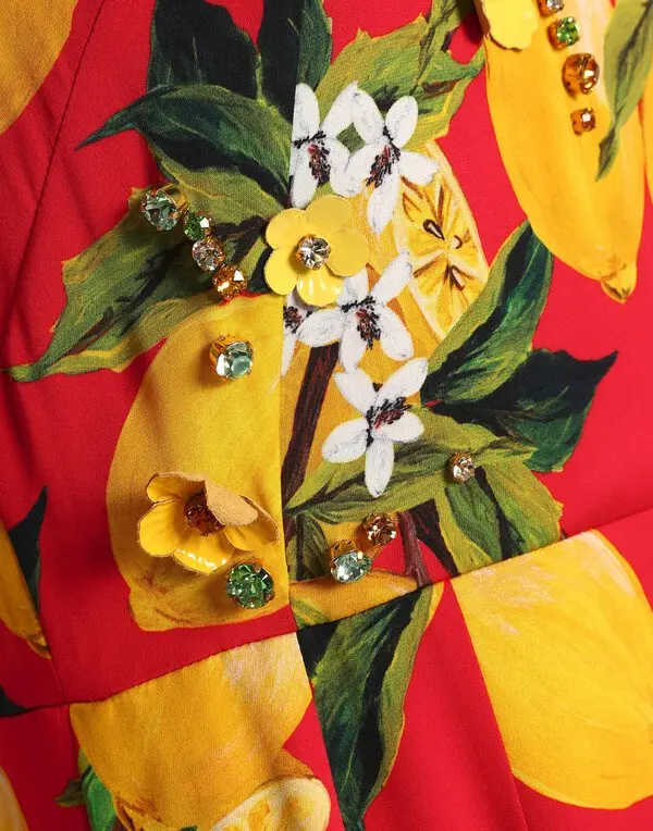 Dolce & Gabbana Floral Print Satin Dress