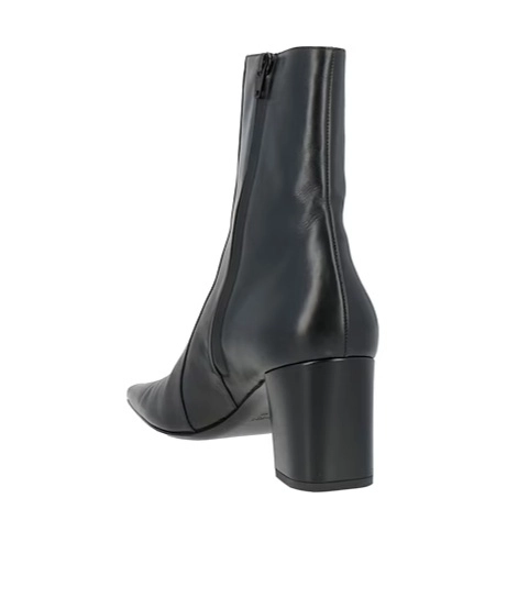 Saint Laurent Minimalist Roundtoe Ankle Boots