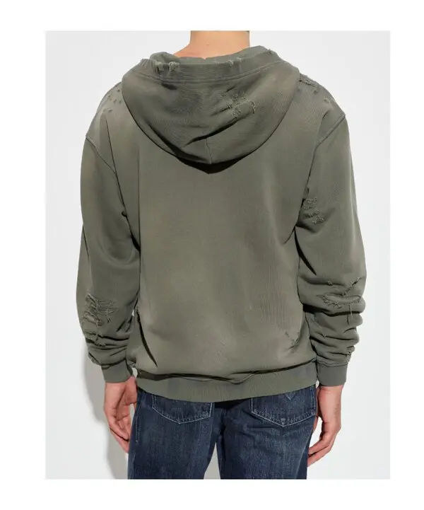 DIESEL® Long-sleeve Hooded Sweatshirt