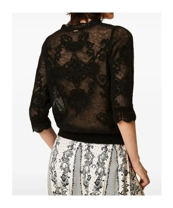 TWINSET Jacquard Alpaca Blend Jumper