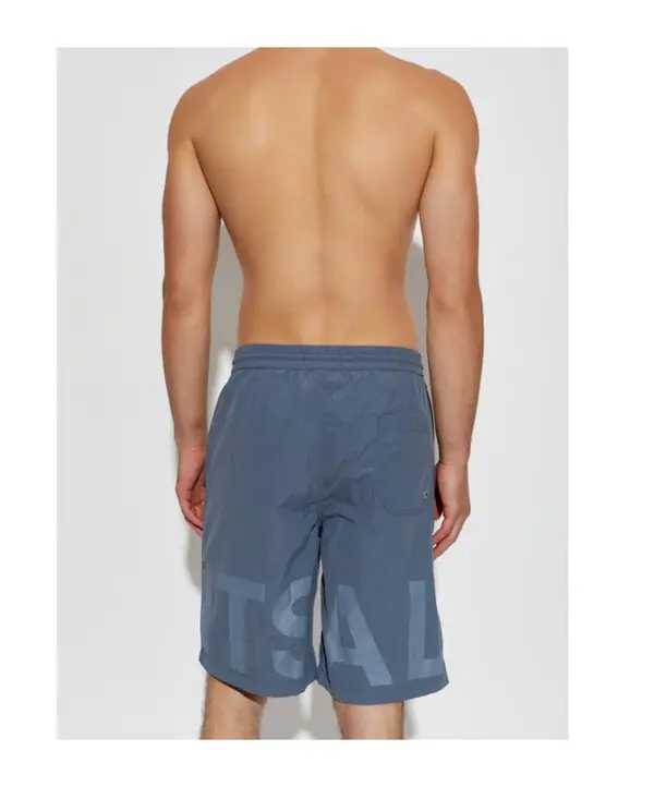 ALLSAINTS Largeletter Drawstring Swim Shorts - Blue