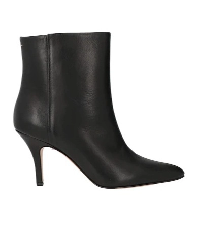 MAISON MARGIELA Solidcolor Pointedtoe Ankle Boots - Black